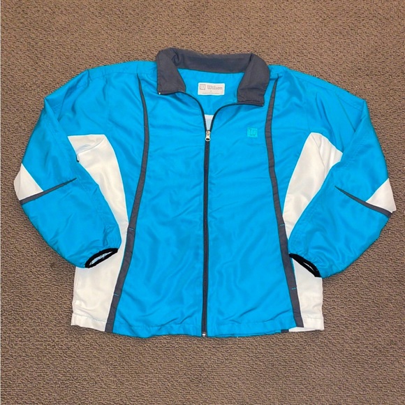 Wilson | Tops | Vintage 9s Wilson Tennis Turquoise Blue And White ...